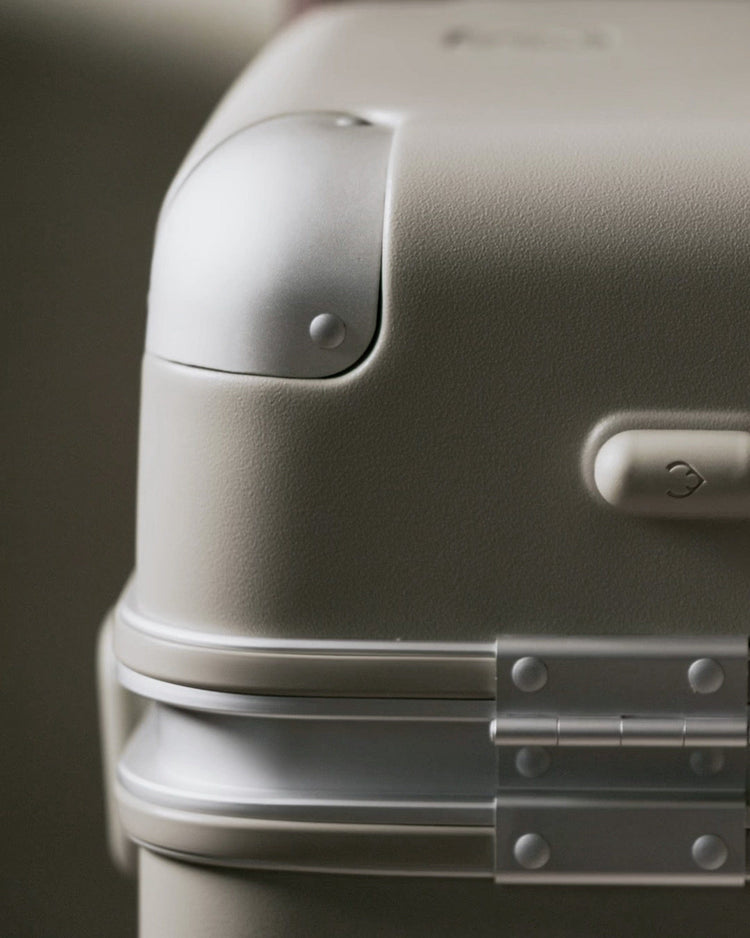 Trunk Suitcase in Beige - Heritage Stripe | Premium Hard Shell Trunk ...