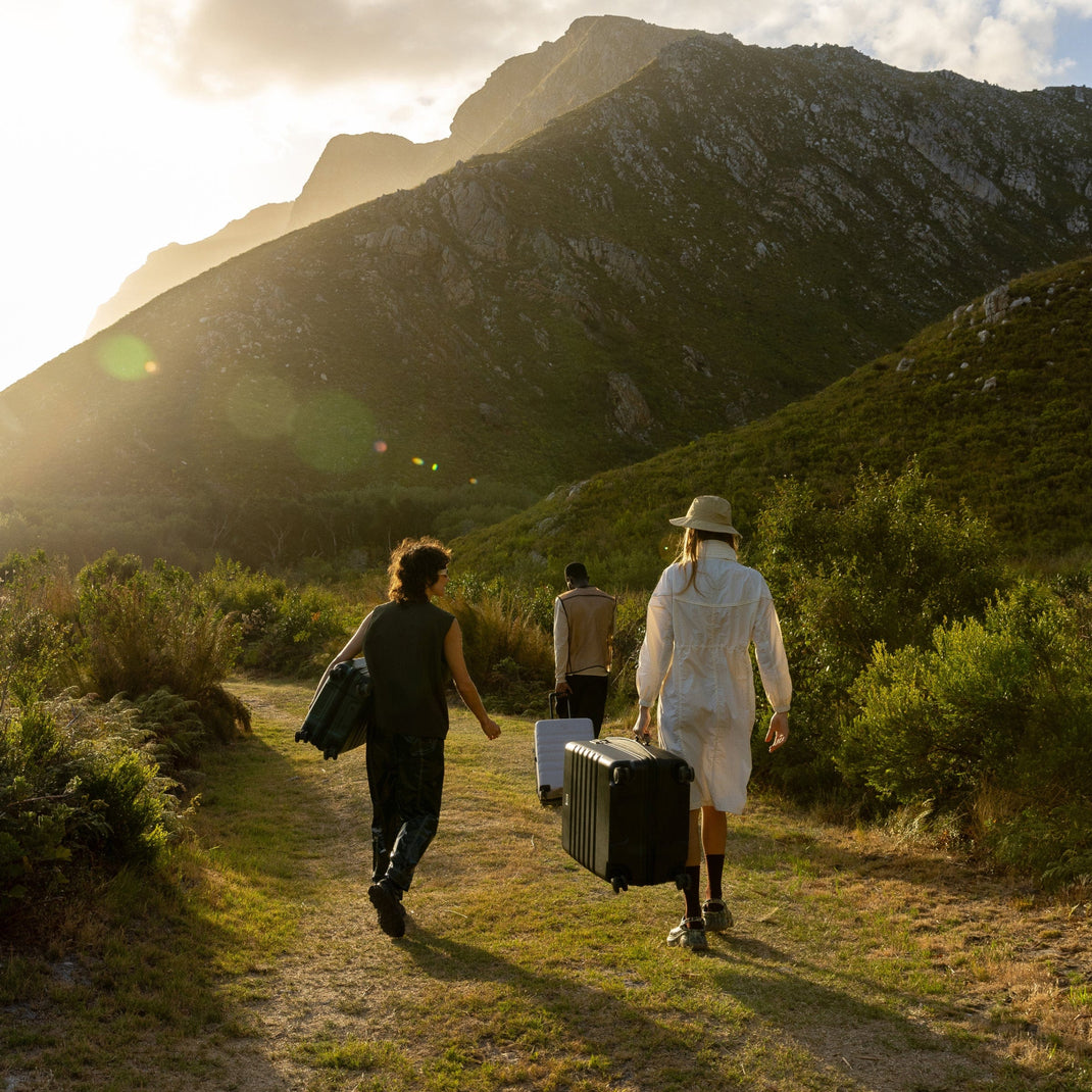 Large Cabin Suitcase Set in Navy - Icon Stripe | Lightweight & Hard ...