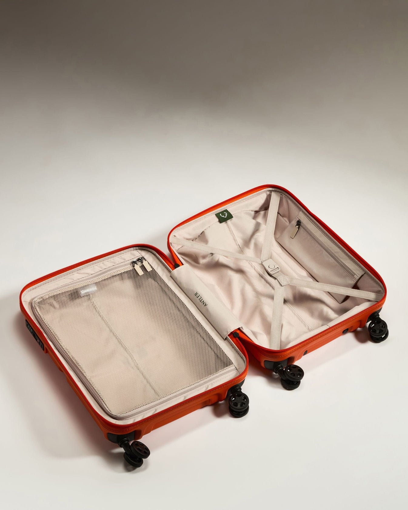 Cabin Suitcase in Orange - Single Stripe | Cabin Bag & Hard Luggage ...
