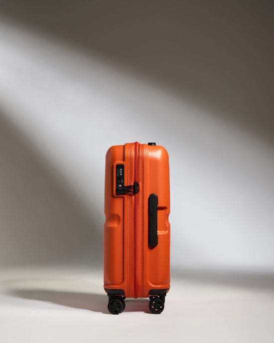 Cabin Suitcase in Orange - Single Stripe | Cabin Bag & Hard Luggage ...