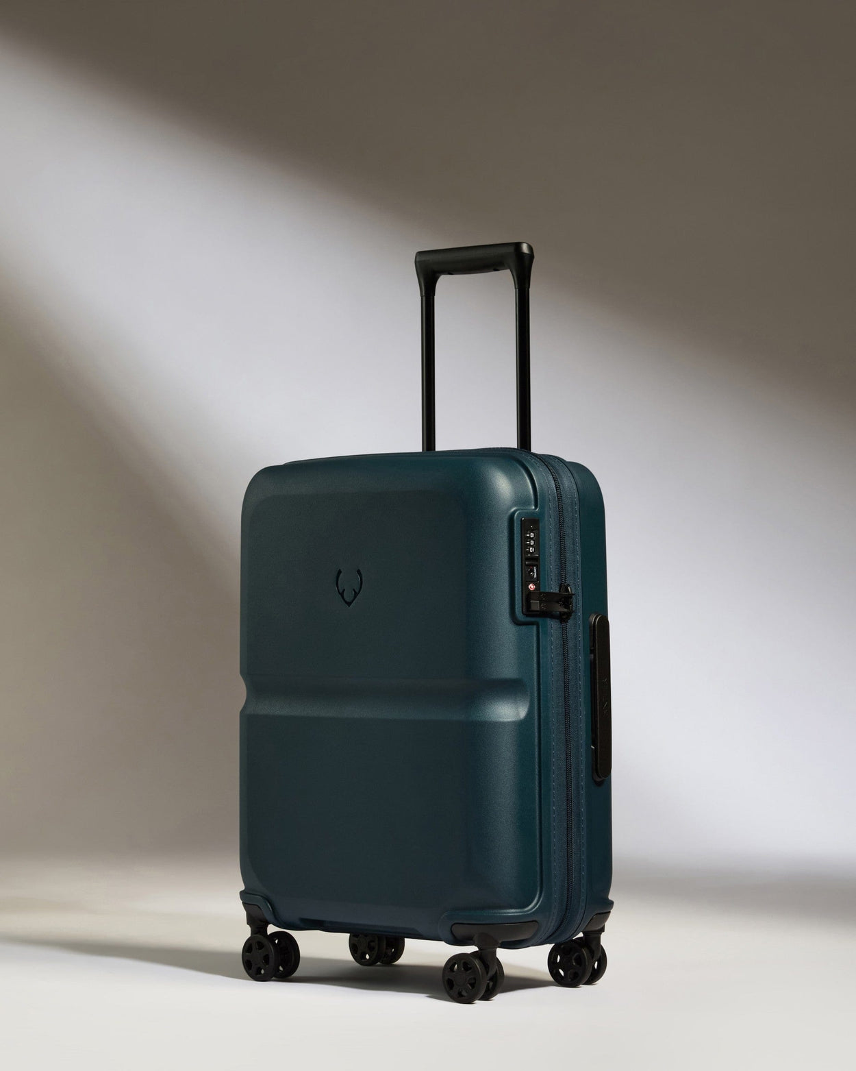 Cabin Suitcase in Navy - Single Stripe | Cabin Bag & Hard Luggage ...