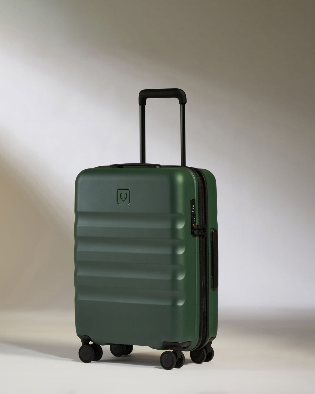 Large Cabin Suitcase in Antler Green - Icon Stripe | Lightweight & Hard ...