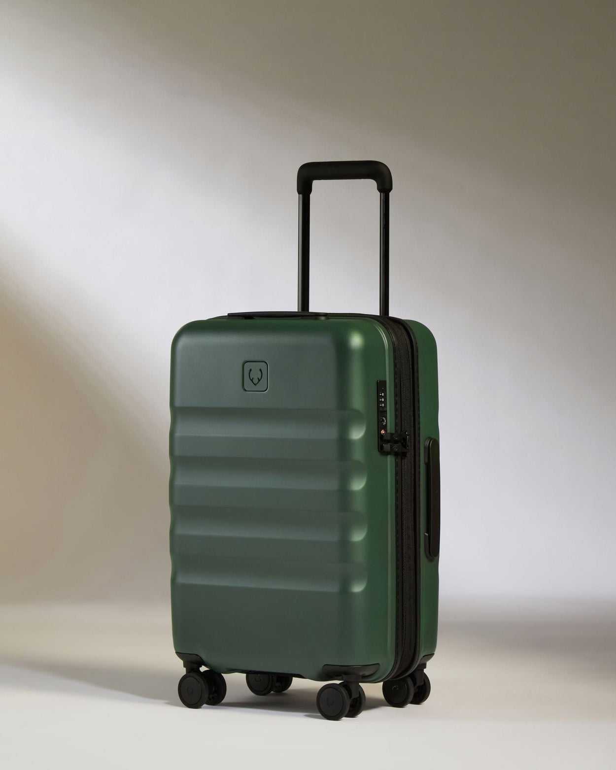 Large Cabin Suitcase in Antler Green - Icon Stripe | Lightweight & Hard ...