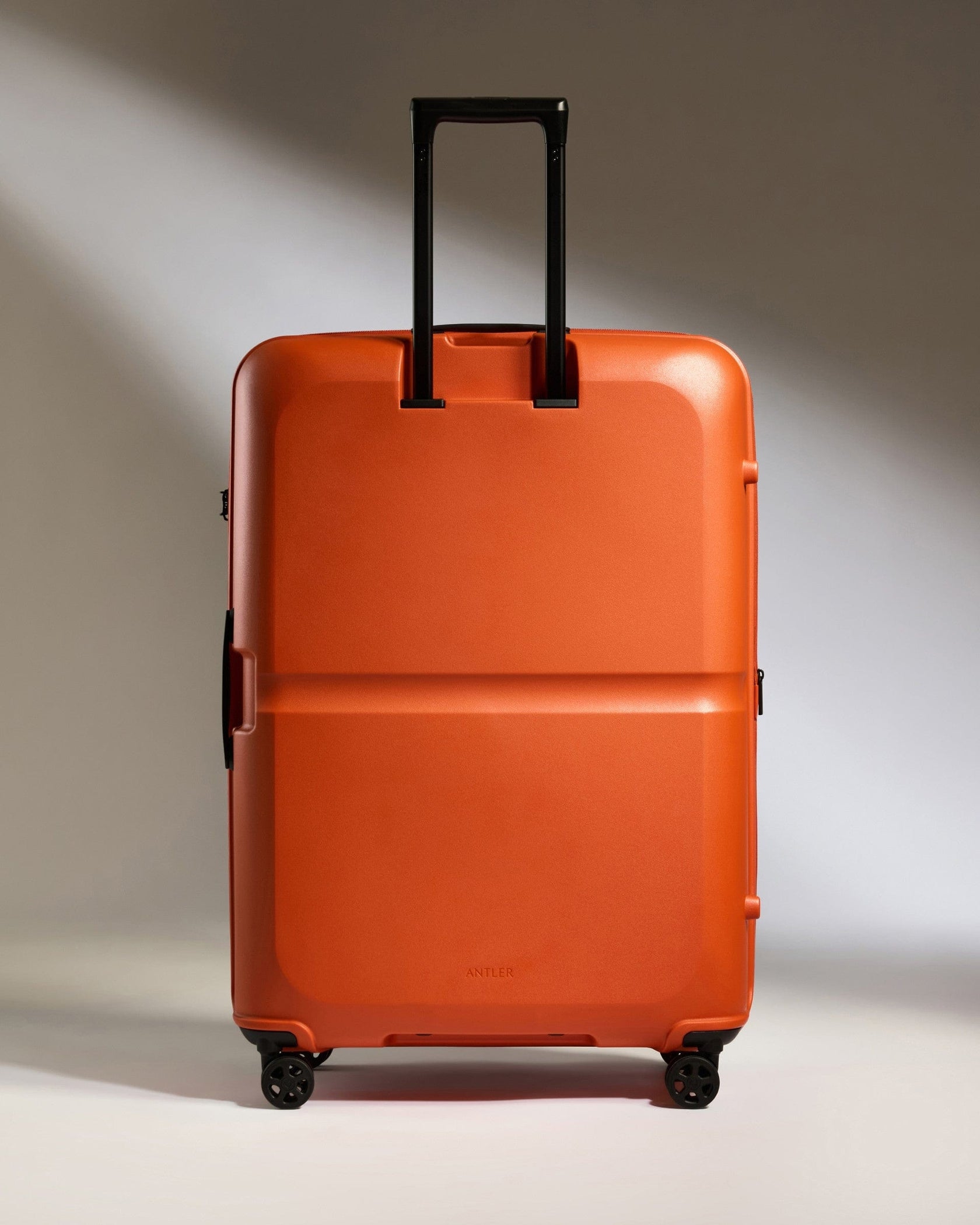 Large Suitcase in Orange - Single Stripe | Checked Luggage & Large ...