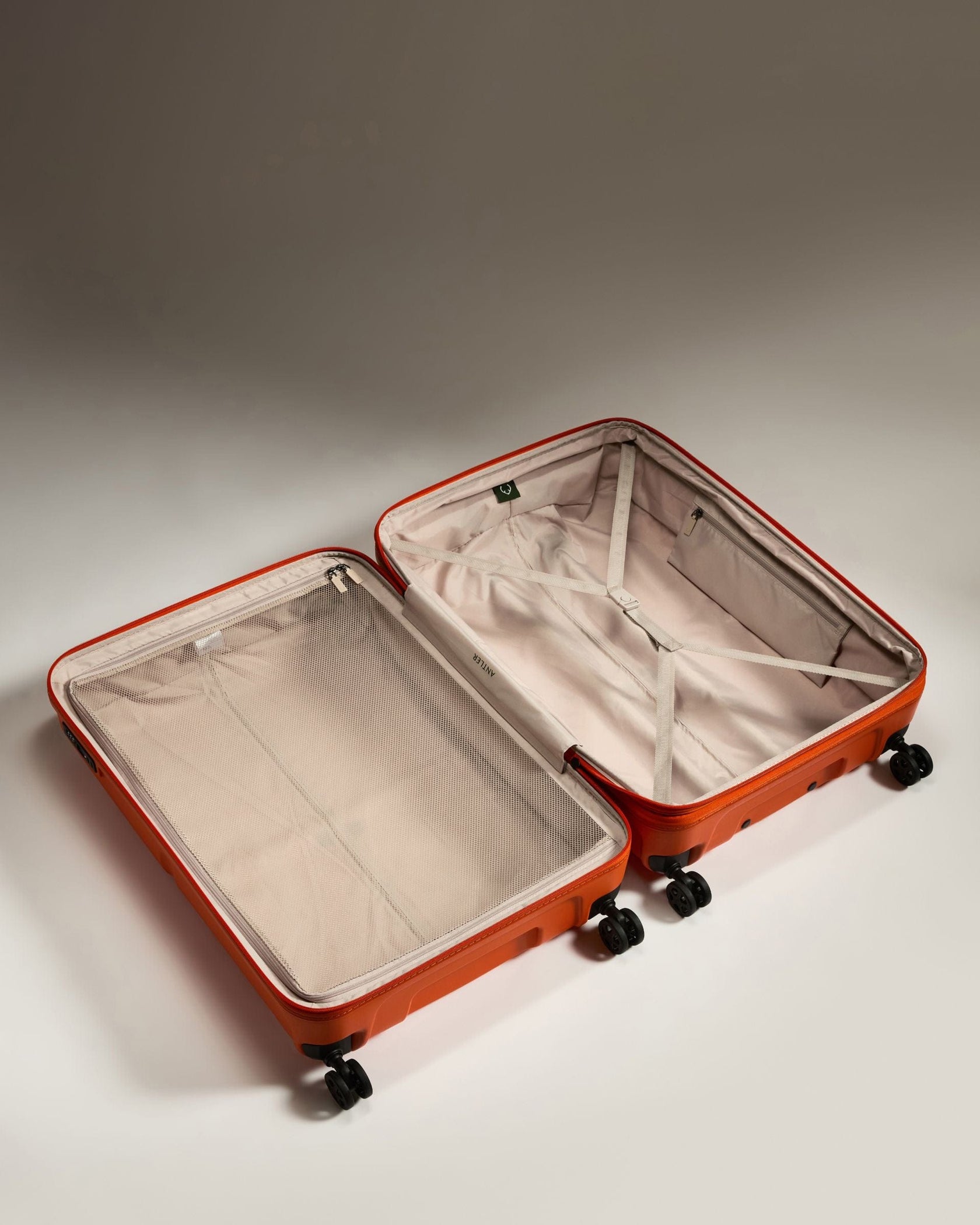 Large Suitcase in Orange - Single Stripe | Checked Luggage & Large ...