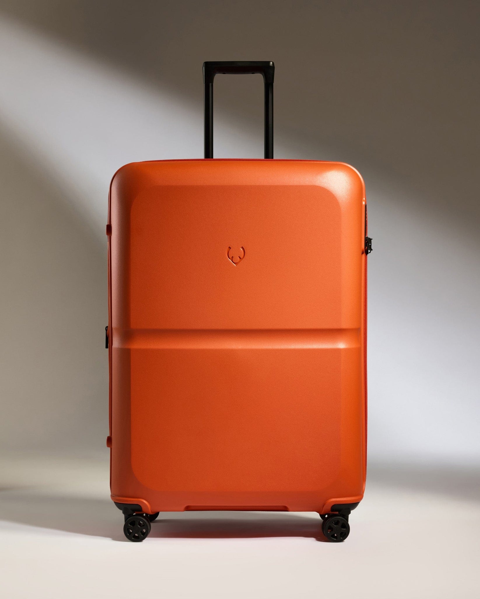 Large Suitcase in Orange - Single Stripe | Checked Luggage & Large ...