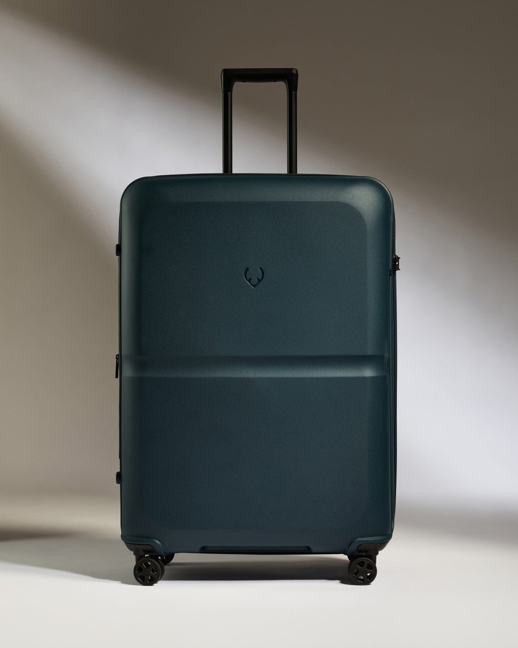 Large Suitcase in Navy - Single Stripe | Checked Luggage & Large ...