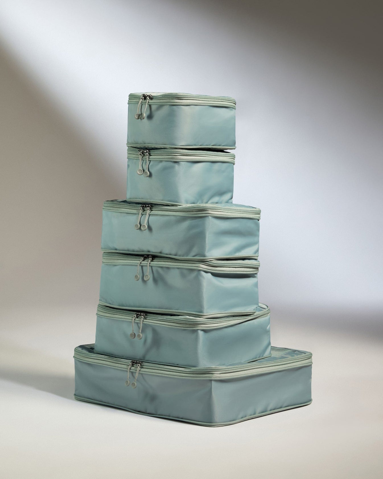 Packing Cubes in Mist Blue Set of 6 | Travel Accessories | Packing ...